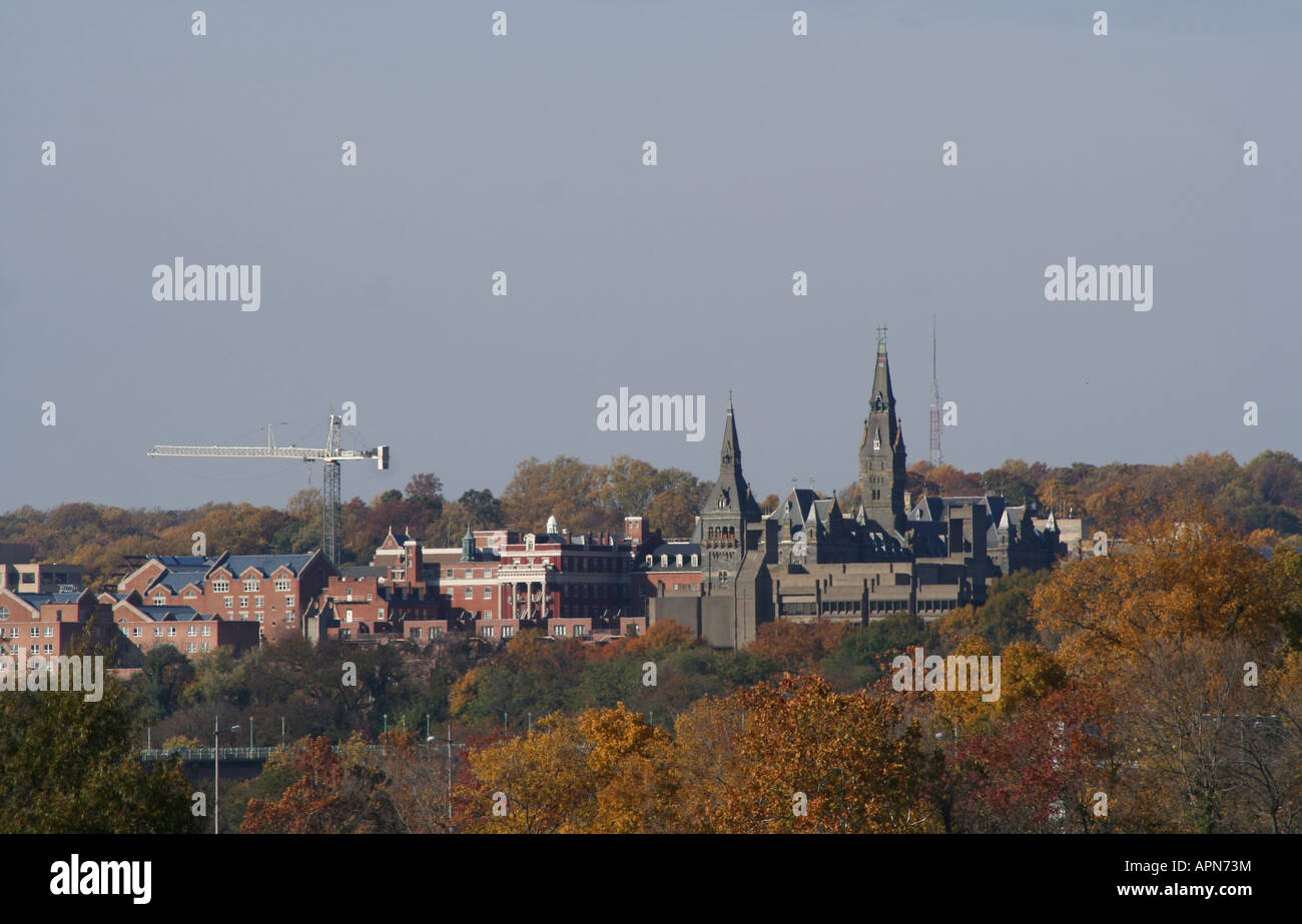 Georgetown University Washington DC in autumn November 2007 Stock Photo ...