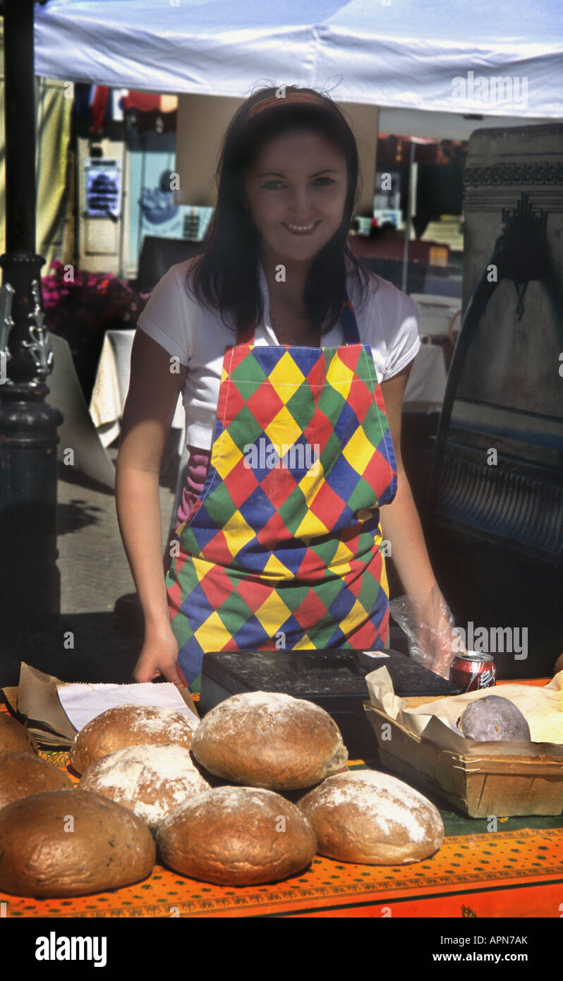 European Market Stall Stock Photo - Alamy