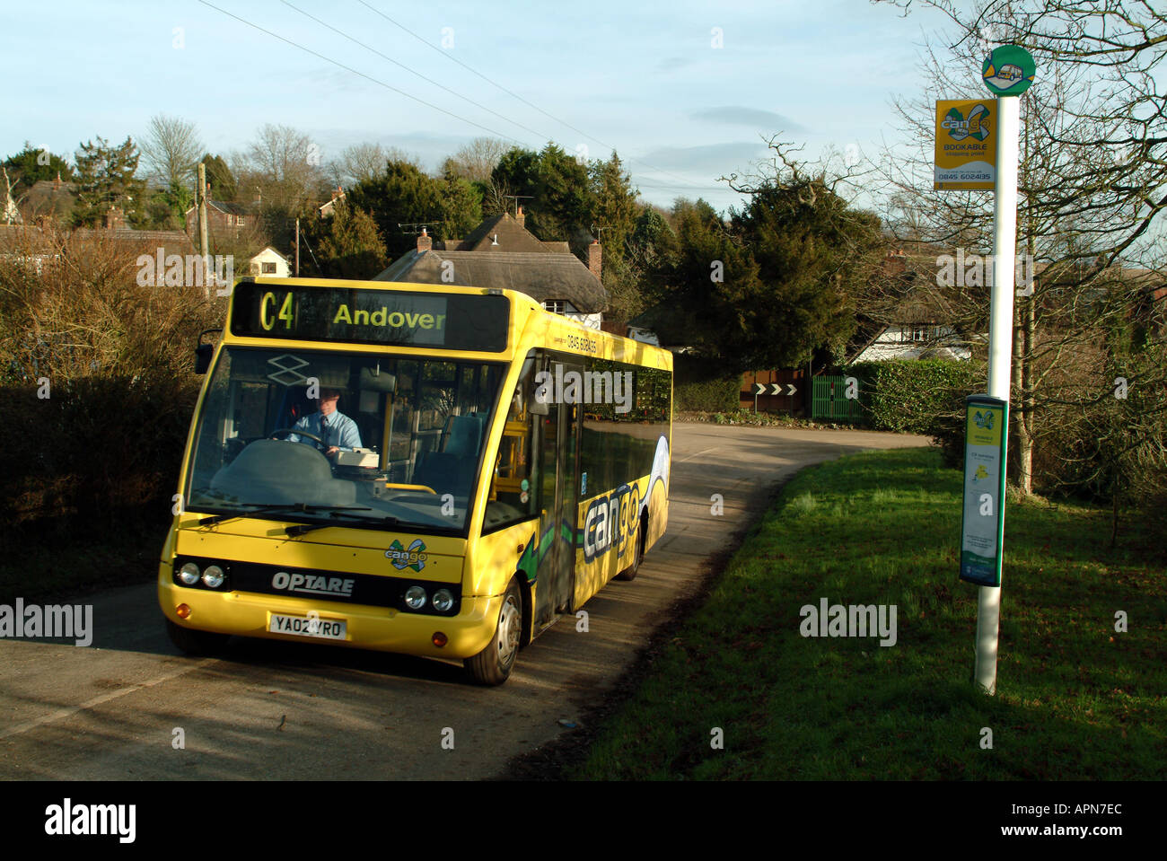 Community Public Bus Services Dial a Ride CANGO in Hampshire village of ...