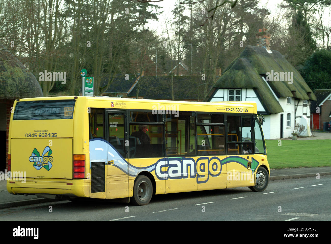 Community Public Bus Services Dial a Ride CANGO in Hampshire village of ...