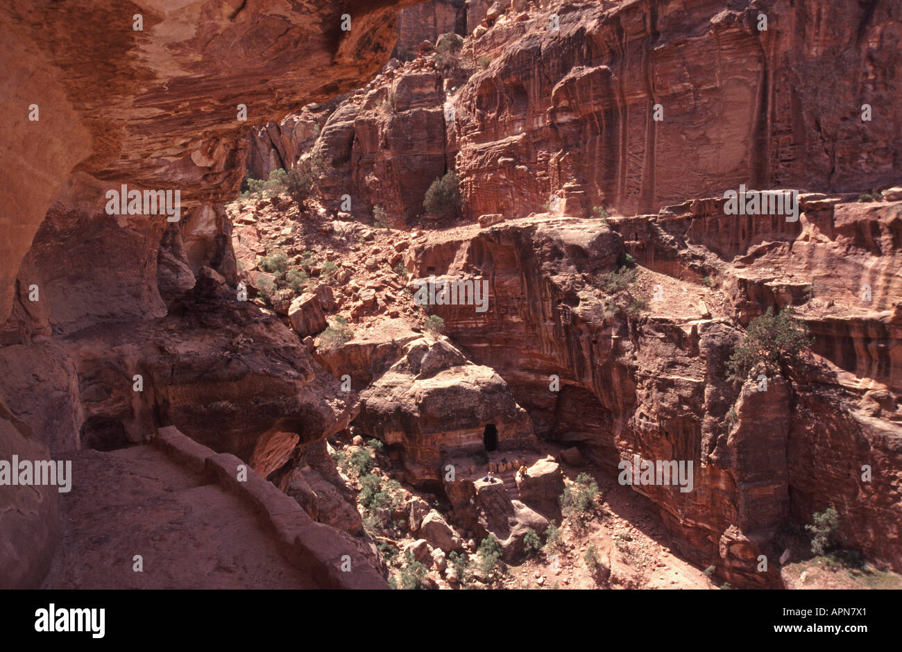 JORDAN Wadi Farasa in the ancient city of Petra Stock Photo - Alamy