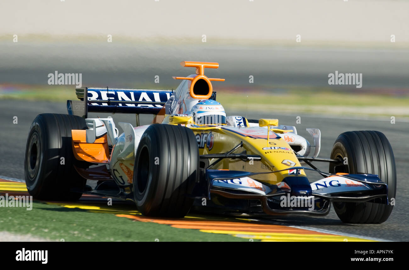 Fernando ALONSO (ESP) in the Renault R28 Formula 1 racecar on Circuit ...