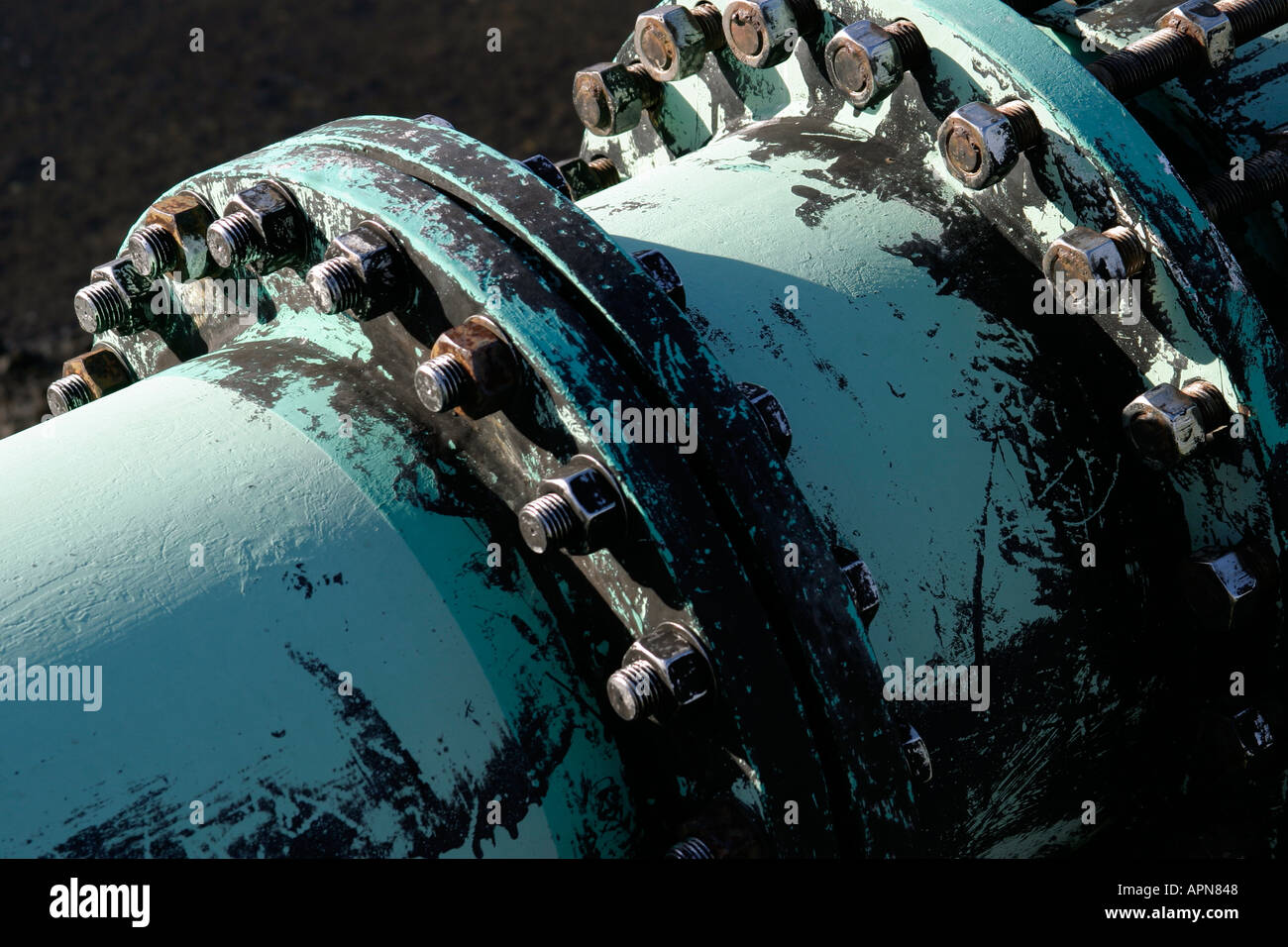 Industrial pipe clamp oil hi-res stock photography and images - Alamy