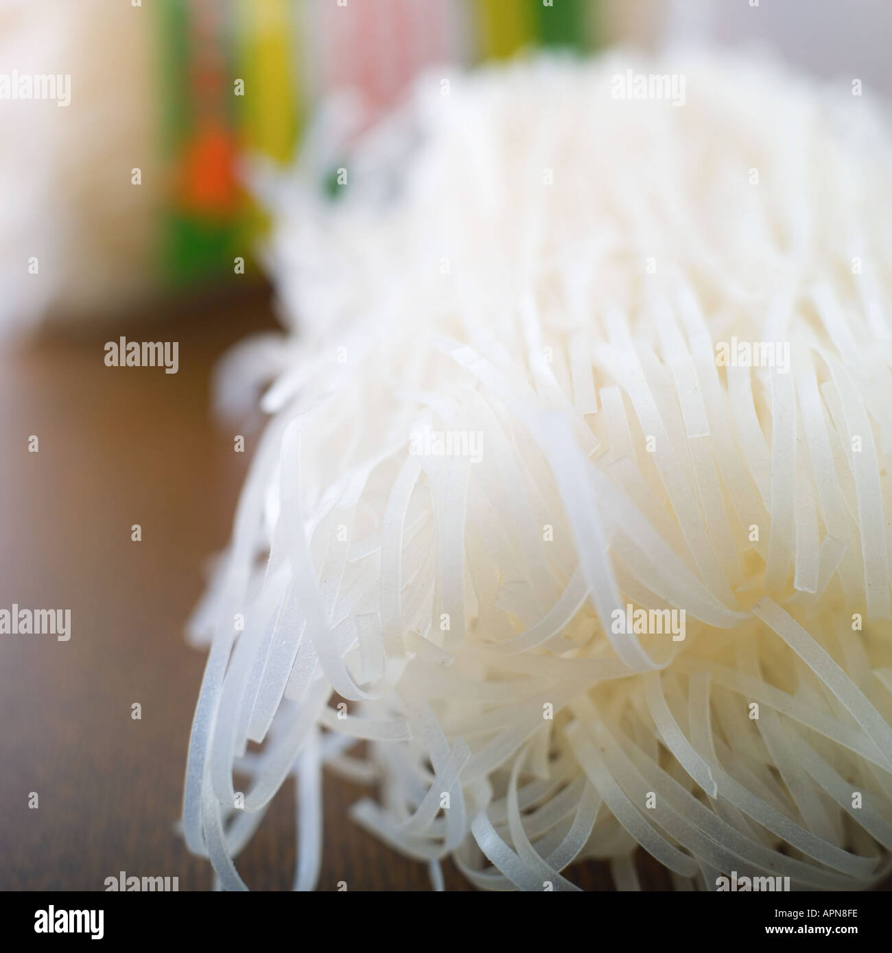 Flat Rice Noodle Asian Stock Photo - Alamy
