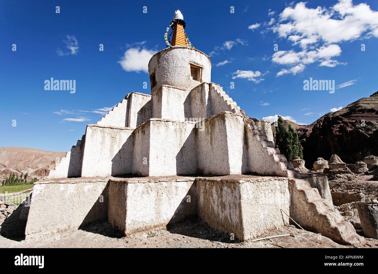 Stupa at Basgo village Ladakh India Stock Photo - Alamy