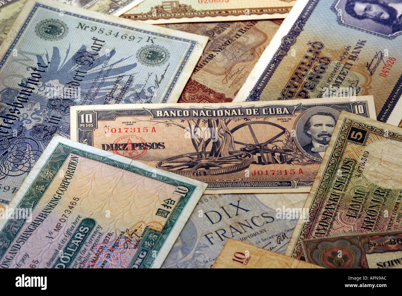 Old Bank Notes Stock Photo - Alamy