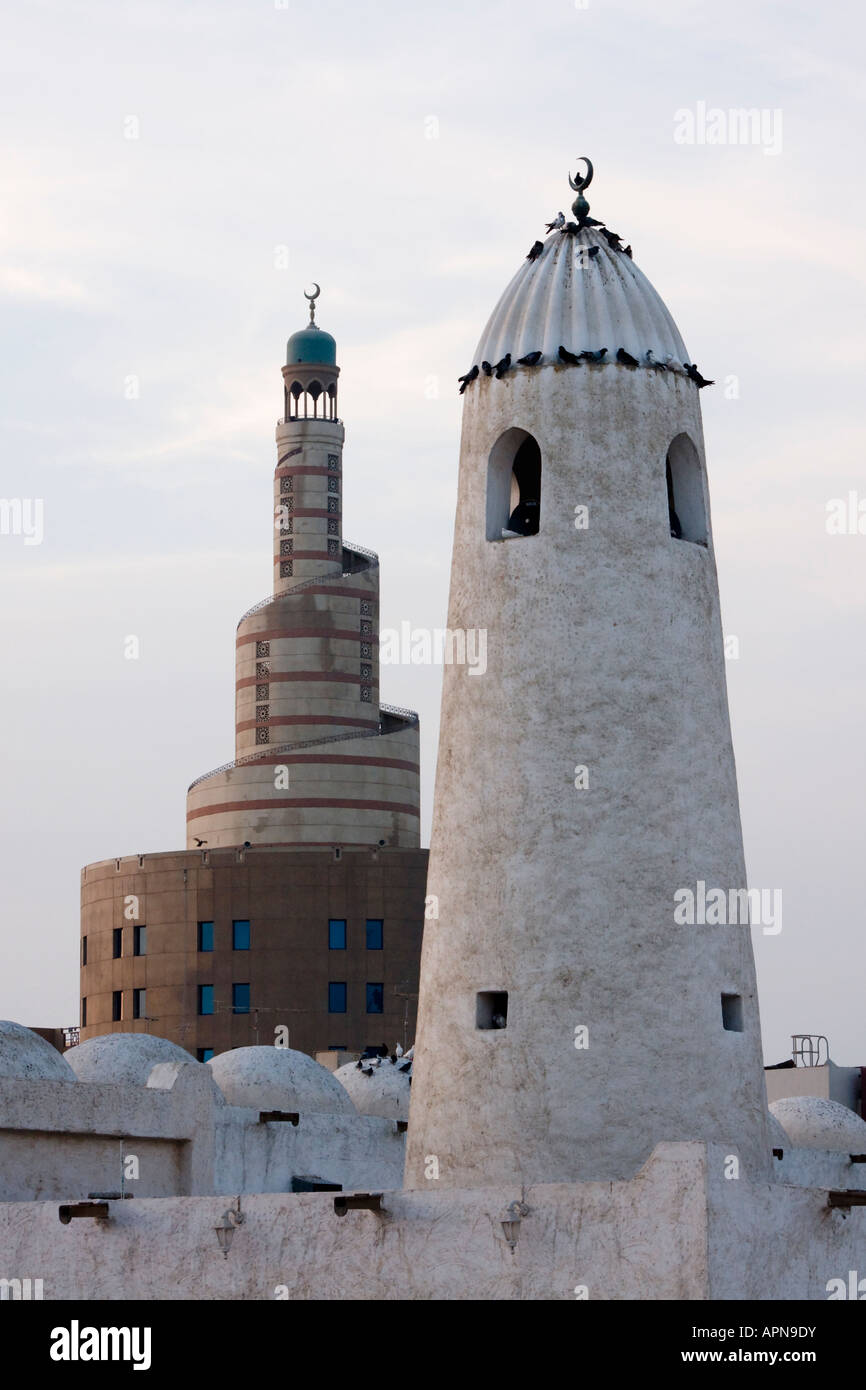 Middle east Qatar Doha qassim mosque and islamic center tower Stock ...