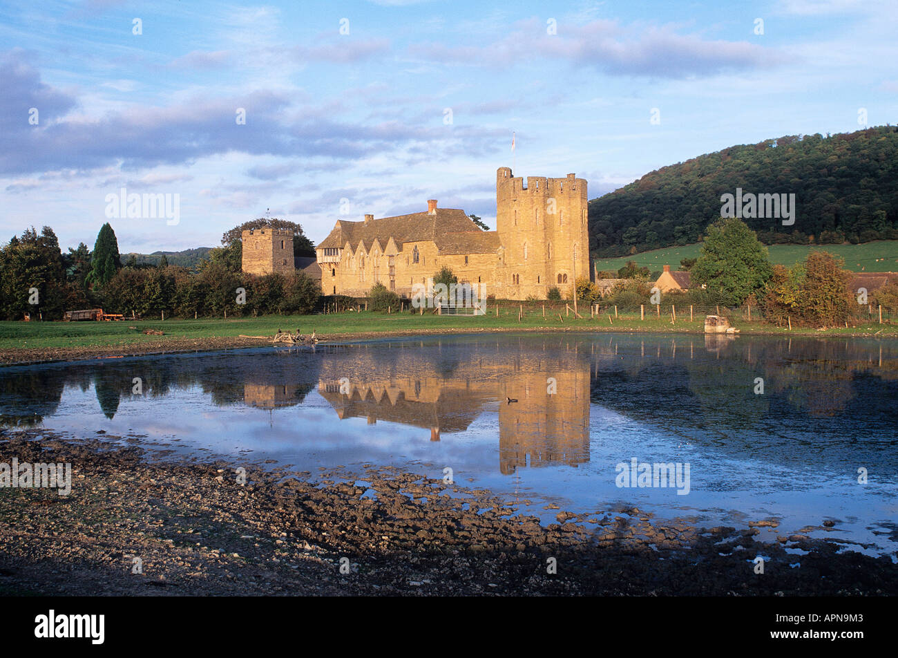 13th century Stokesay Castle is an example of a fortified manor house ...