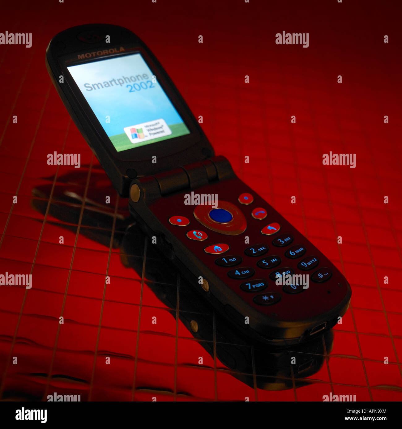 smart phone red Stock Photo - Alamy