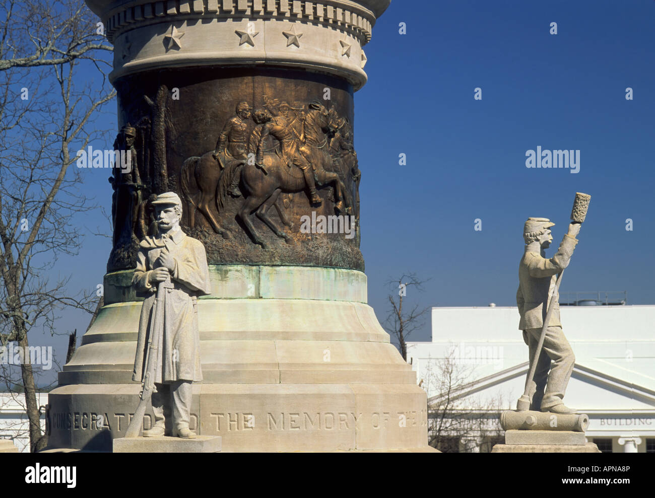 Confederate Monument at Alabama State Capitol Montgomery Alabama USA ...