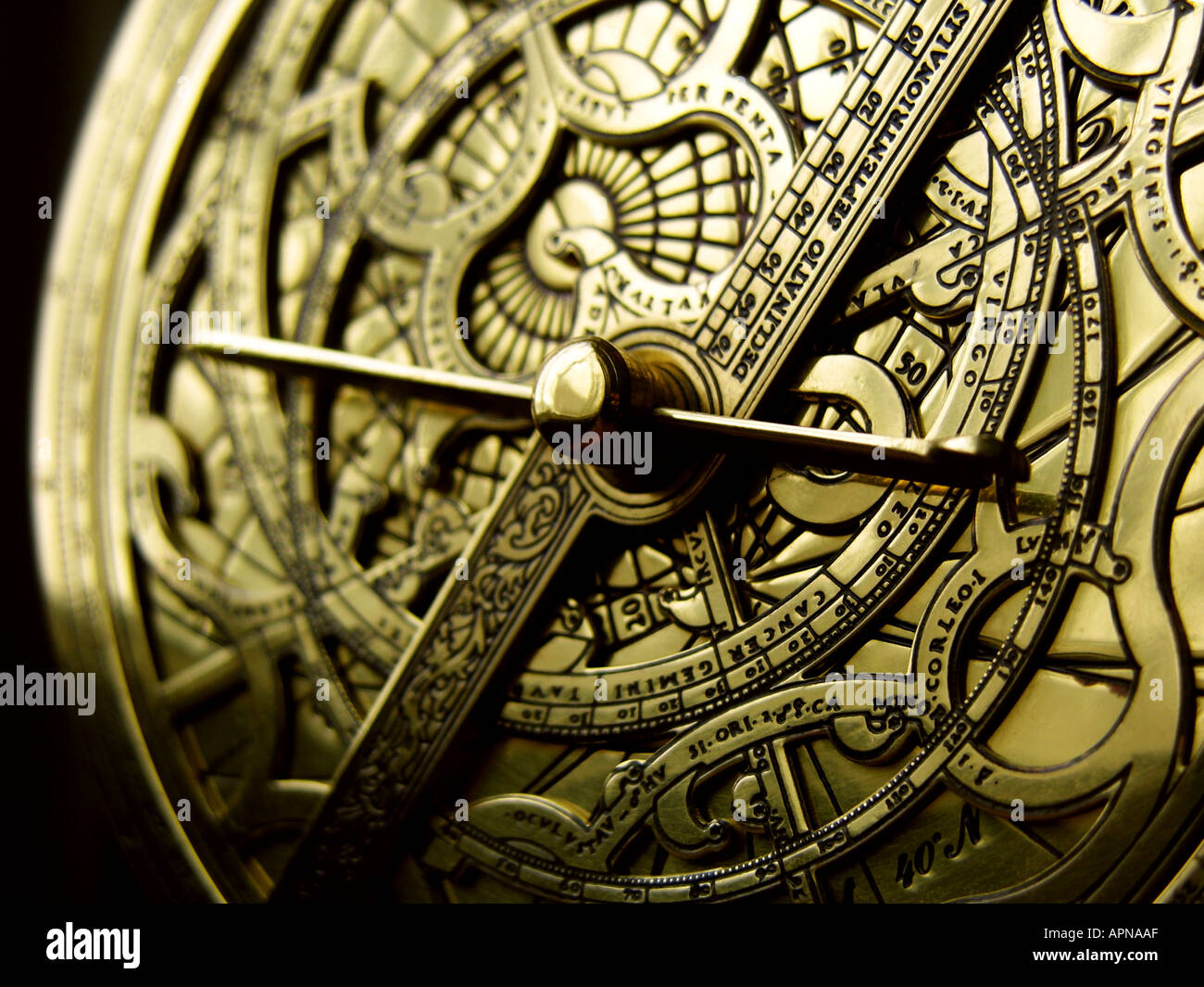 Golden Science Instrument Stock Photo - Alamy