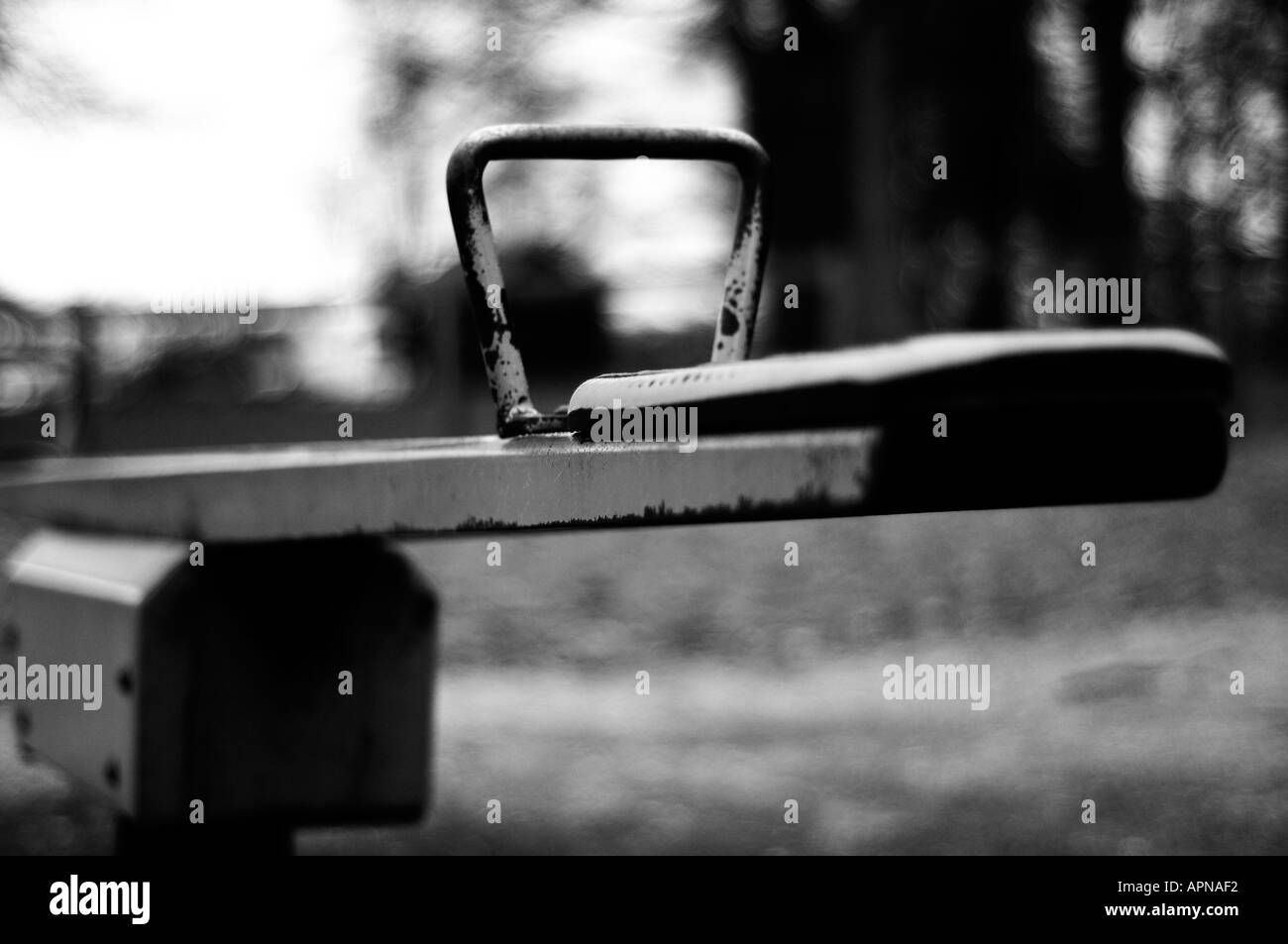 Childrens swing Black and White Stock Photos & Images - Alamy