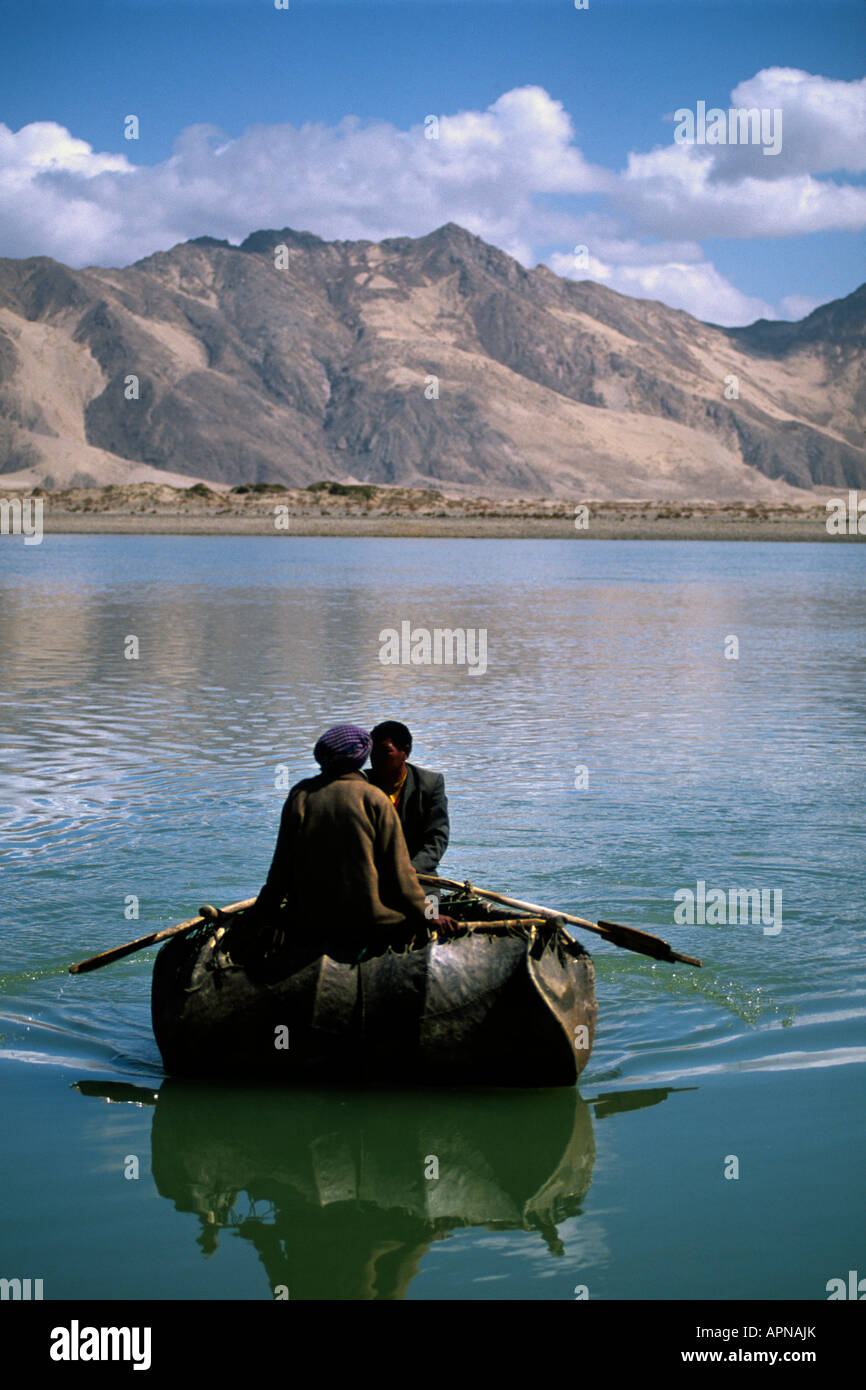 YAK SKIN BOATS are used to cross the YARLUNG TSANGPO or BRAMHAPUTRA ...