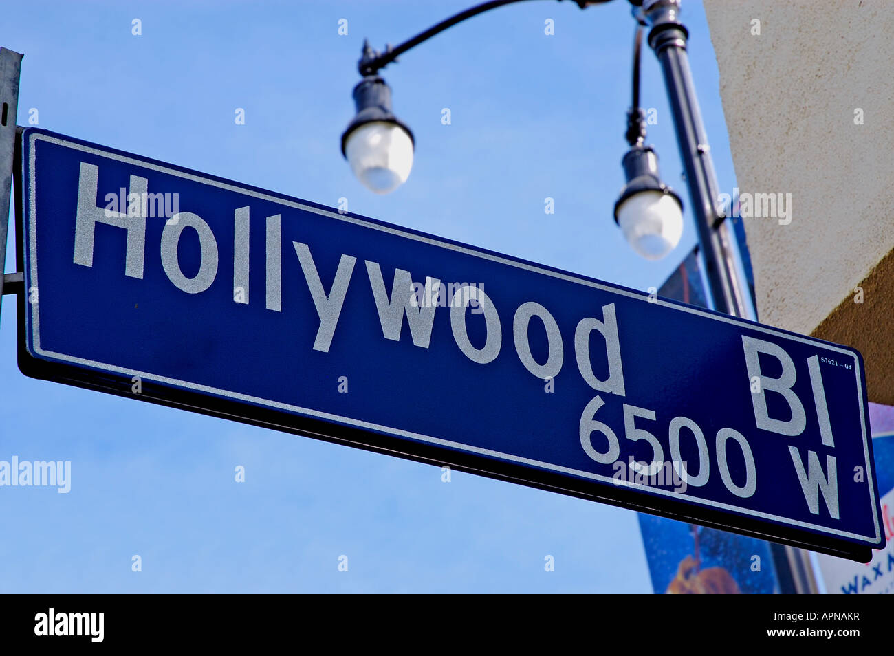 hollywood bl street sign Stock Photo - Alamy