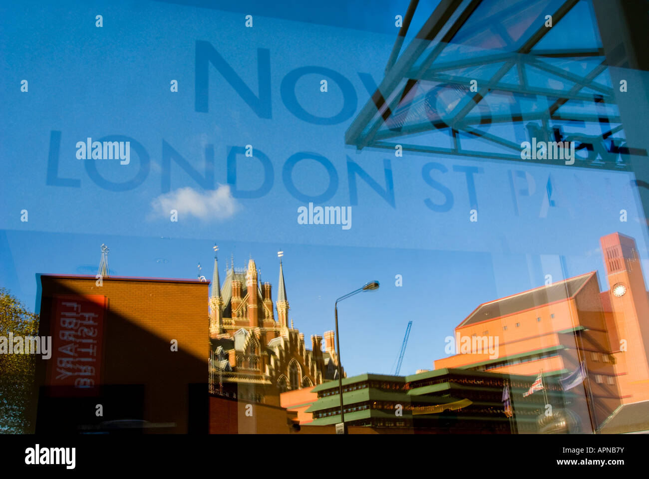 UK England London british library exterior Stock Photo - Alamy