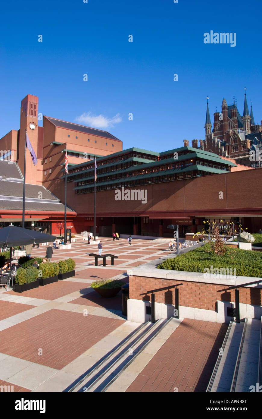 UK England London british library exterior Stock Photo - Alamy