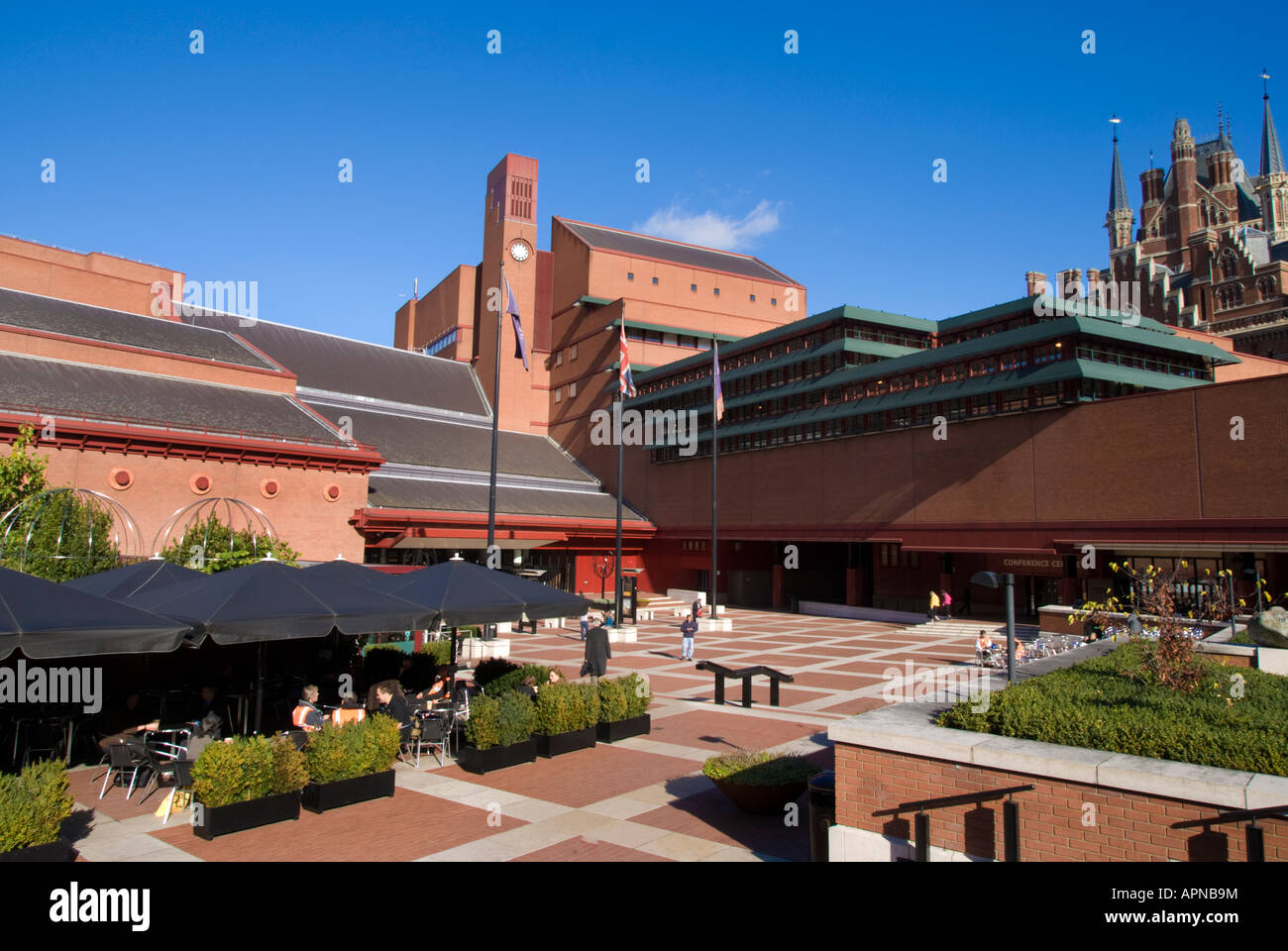 UK England London british library exterior Stock Photo - Alamy