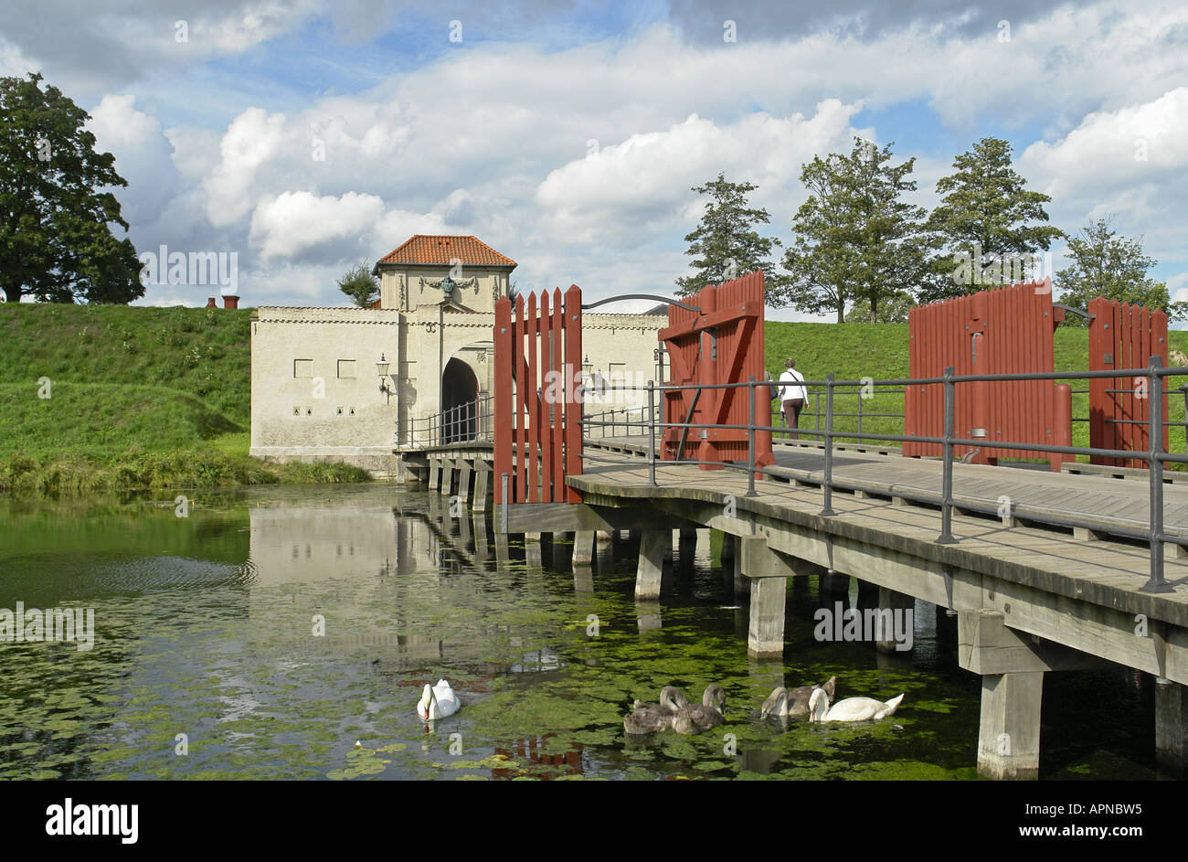 The south entrance to the fortification with the name Kastellet in ...