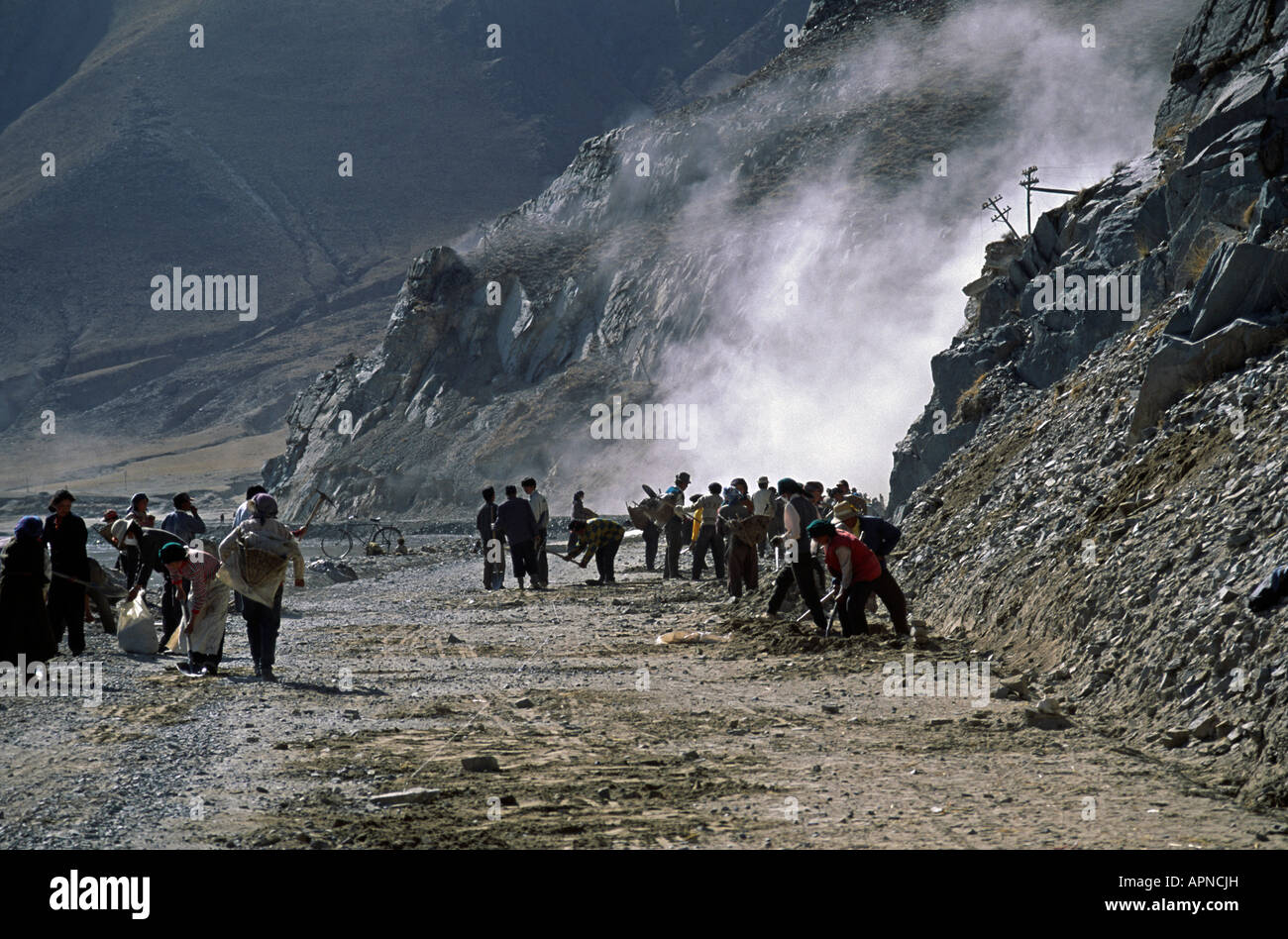 DYNAMITE helps in road construction near GANDEN which is mostly done by ...
