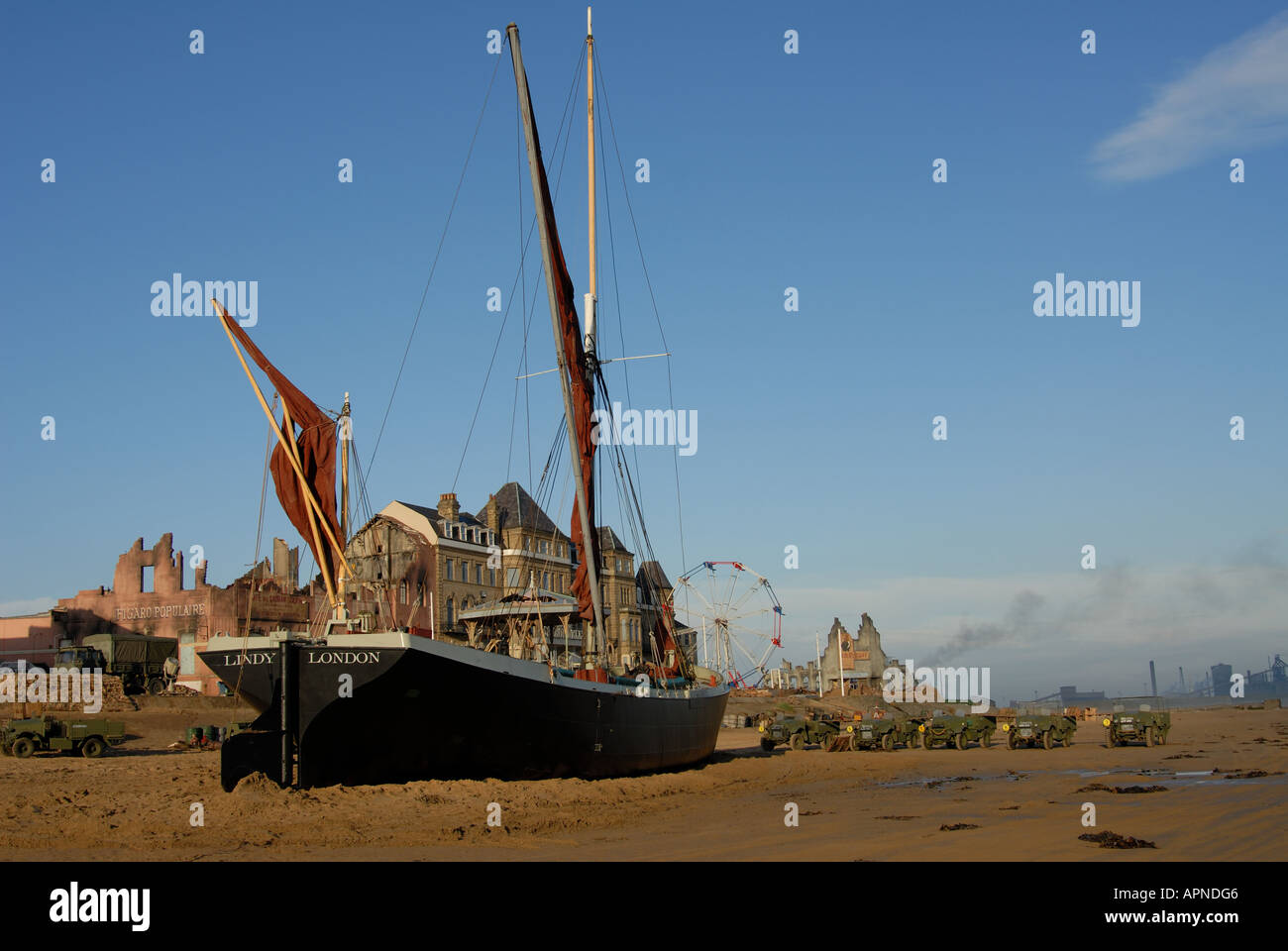 Atonement filmset location Redcar Stock Photo - Alamy