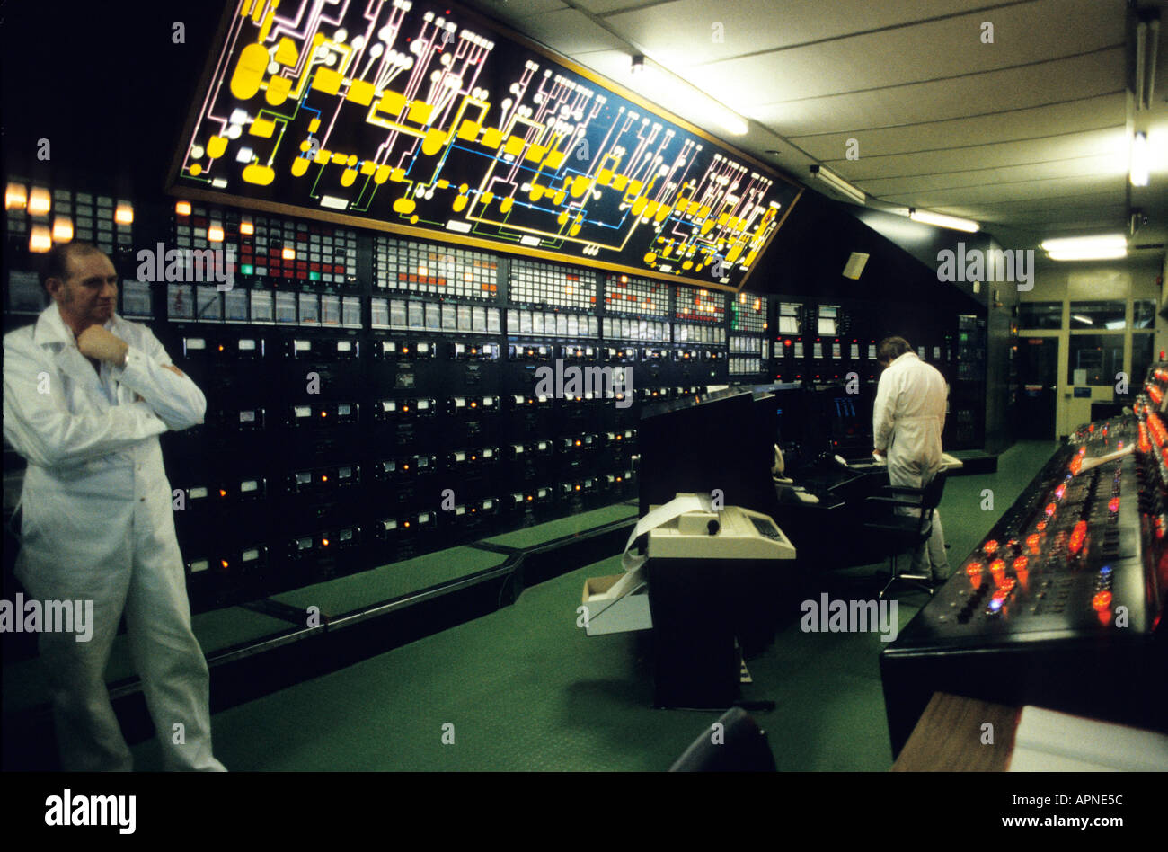 Sellafield Nuclear reprocessing plant, Cumbria England showing the ...