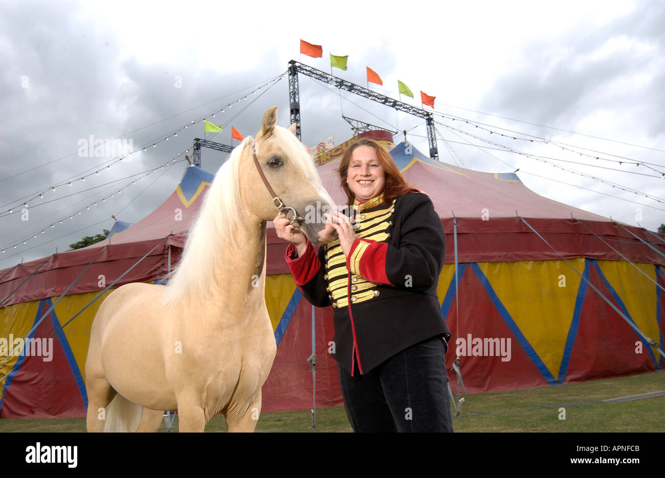 circus horse trainer Stock Photo - Alamy