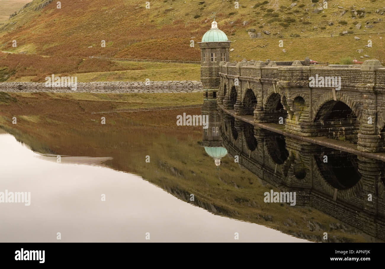 Craig Goch Reservoir and Dam in the Elan Valley, Powys, Wales Stock ...