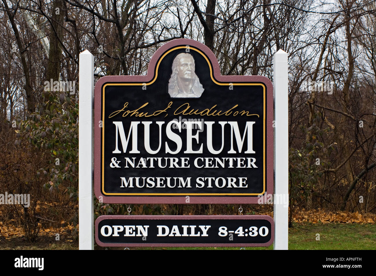 Sign for John James Audubon Museum Audubon State Park Henderson ...