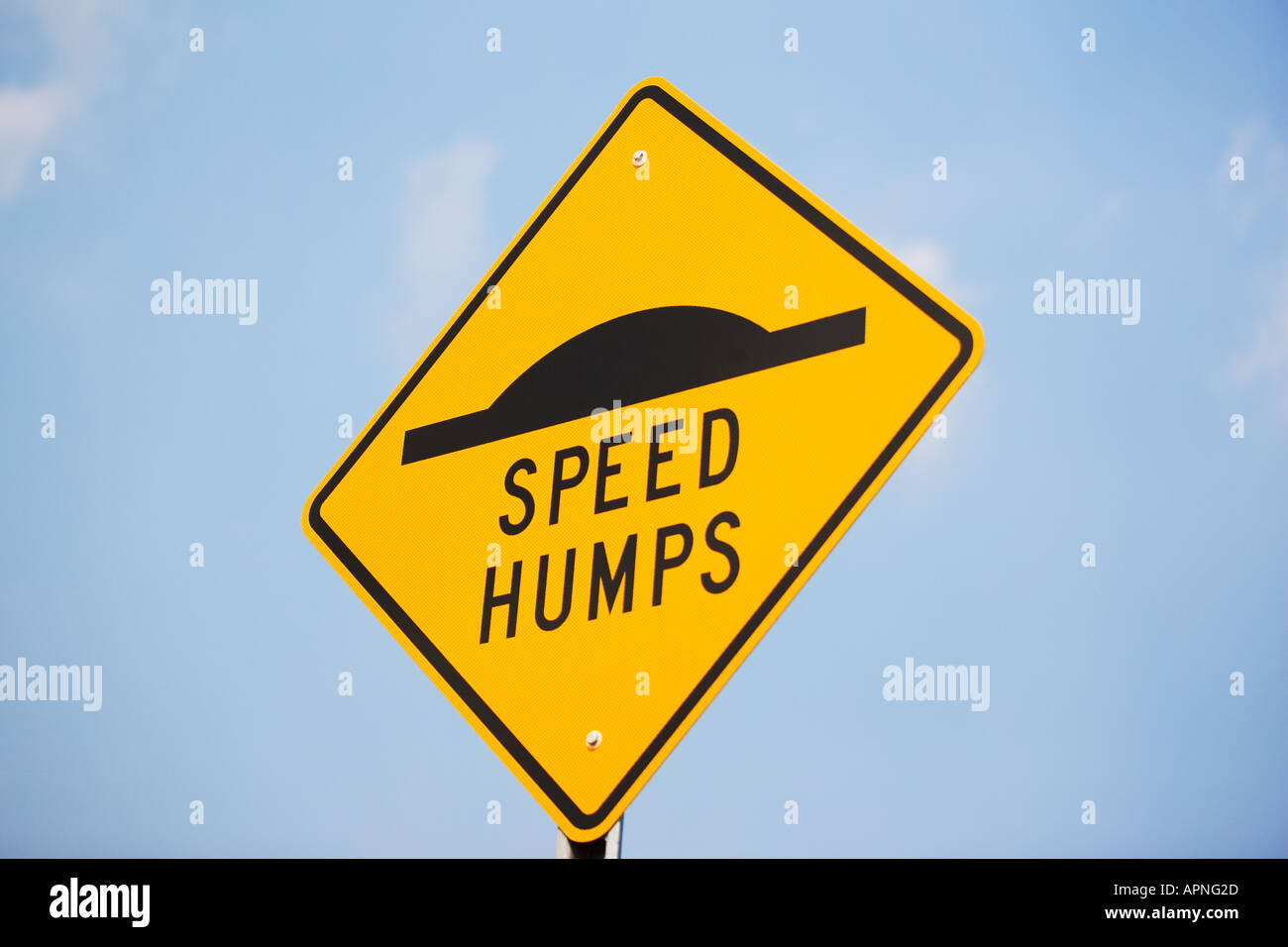 Road speed bump sign hi-res stock photography and images - Alamy