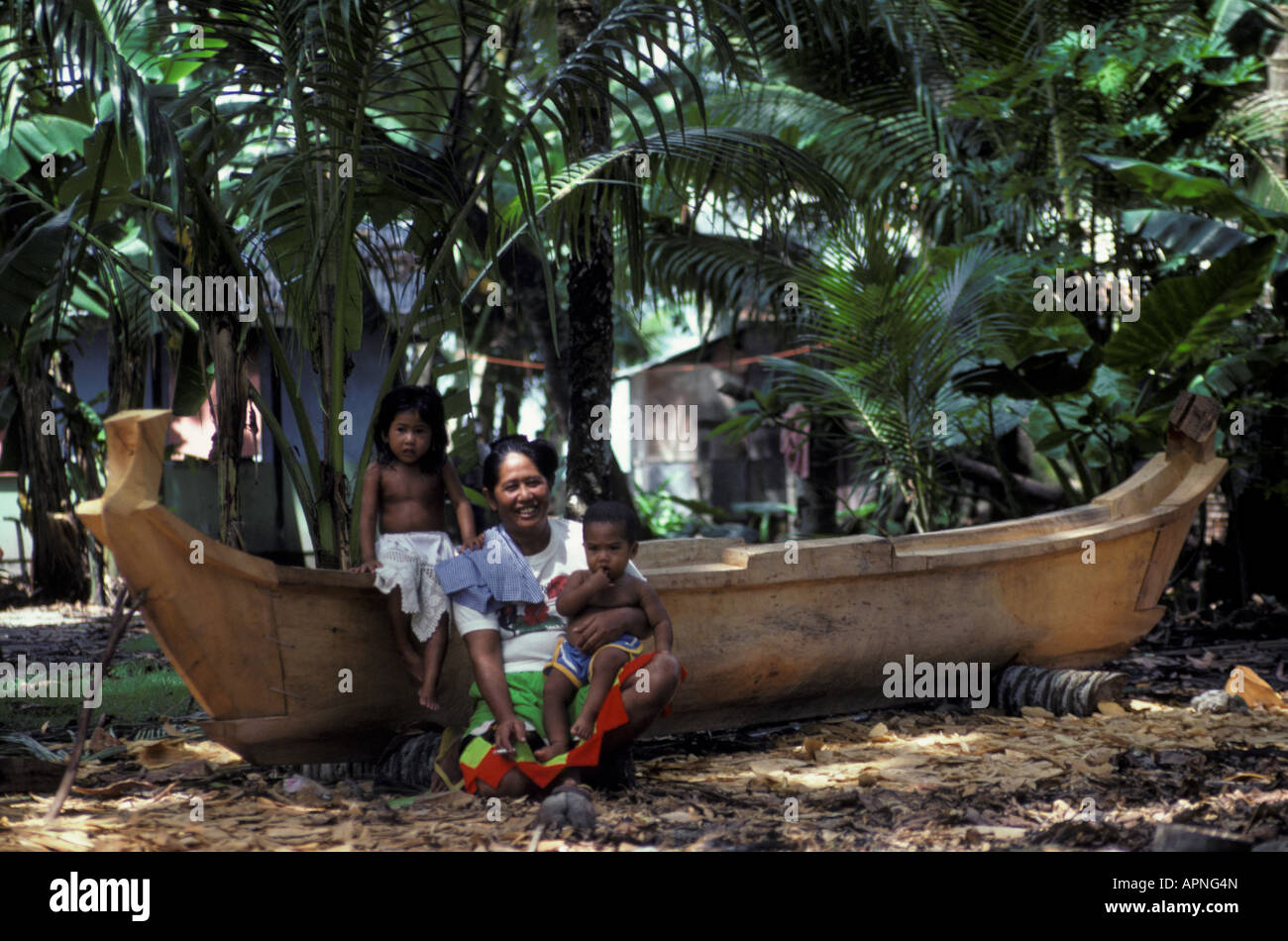 Polynesian woman boat hi-res stock photography and images - Alamy