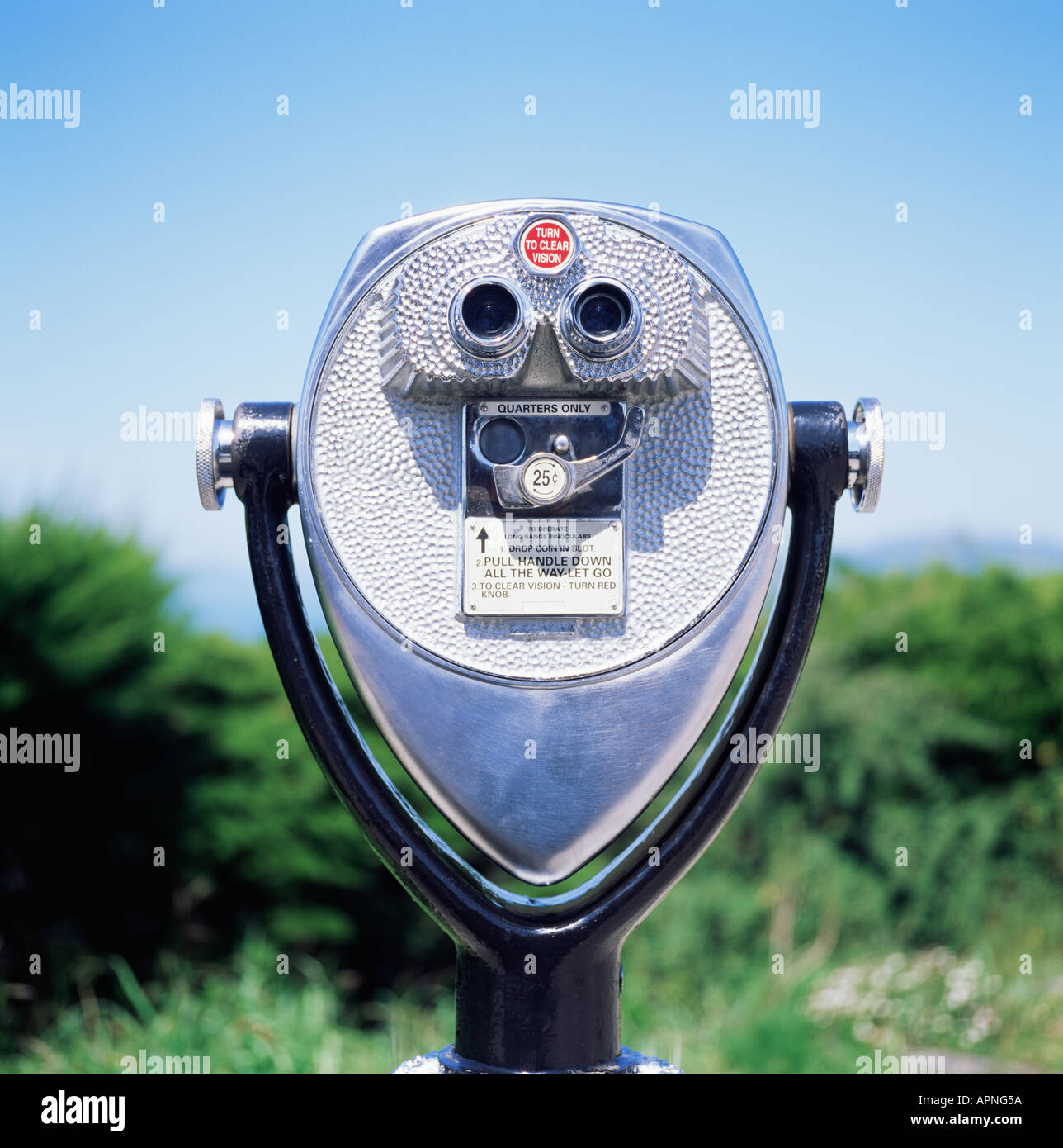 Coin operated binoculars Stock Photo - Alamy