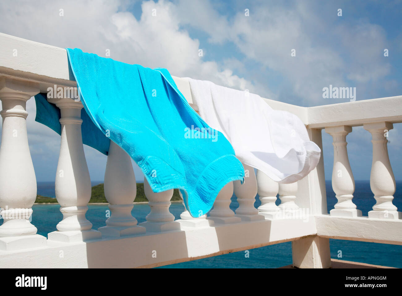 Hanging railing railings drying hi-res stock photography and images - Alamy