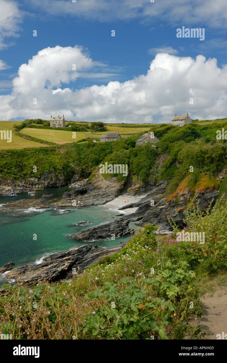 Prussia Cove Cornwall England Stock Photo - Alamy