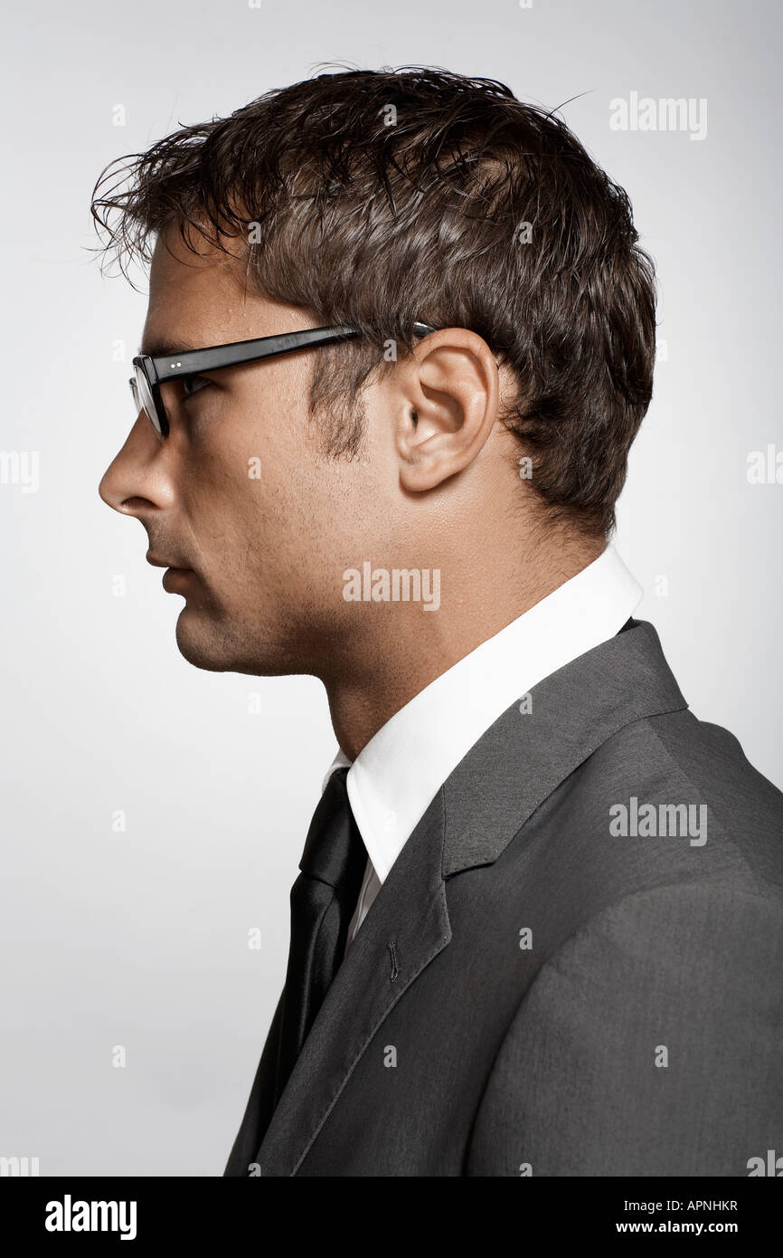 Profile of businessman Stock Photo - Alamy