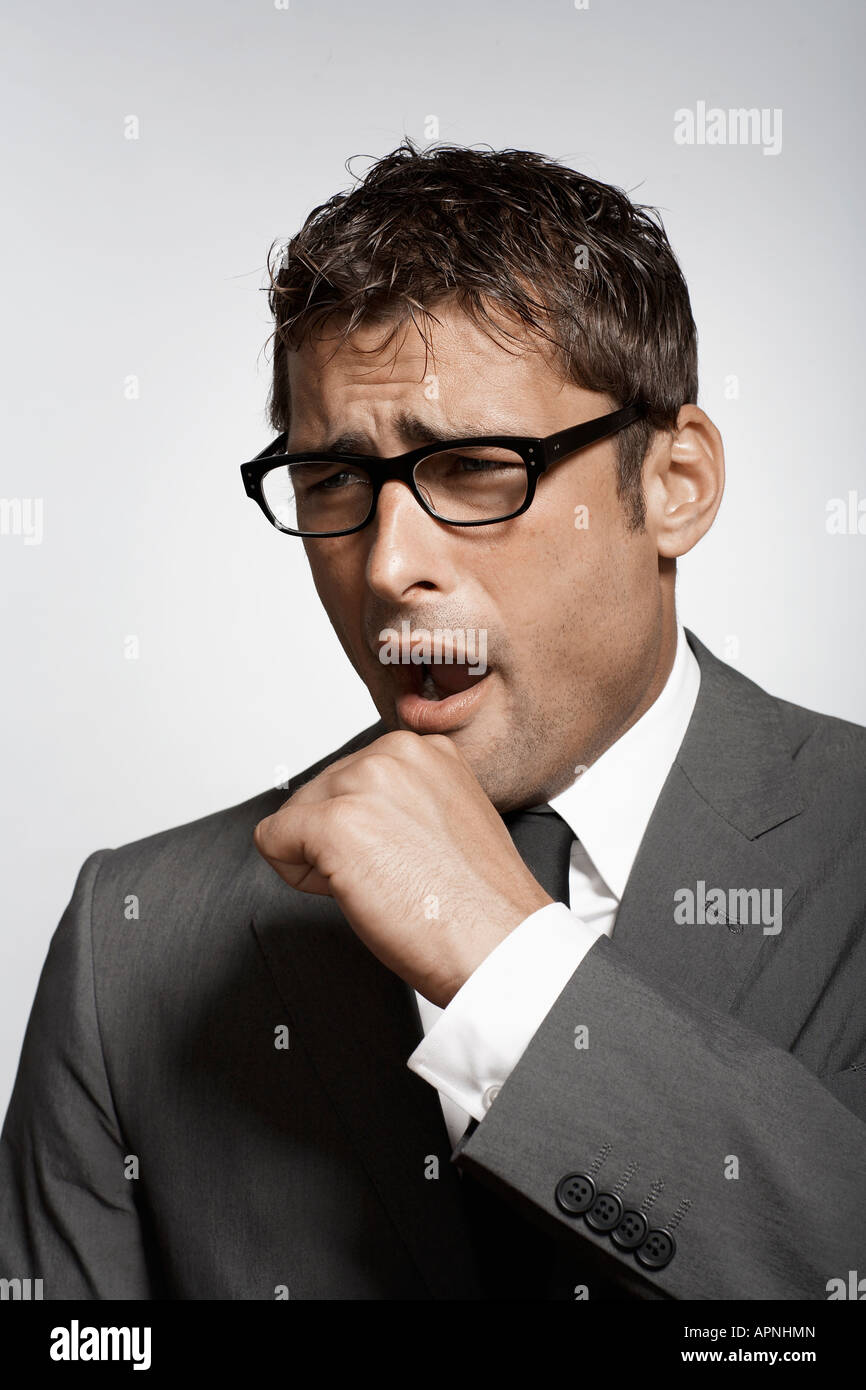 Adult human yawning hi-res stock photography and images - Alamy