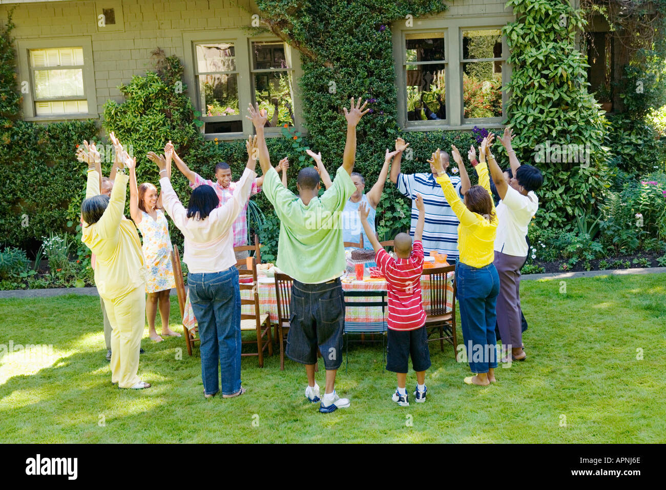 Arms uplifted hi-res stock photography and images - Alamy