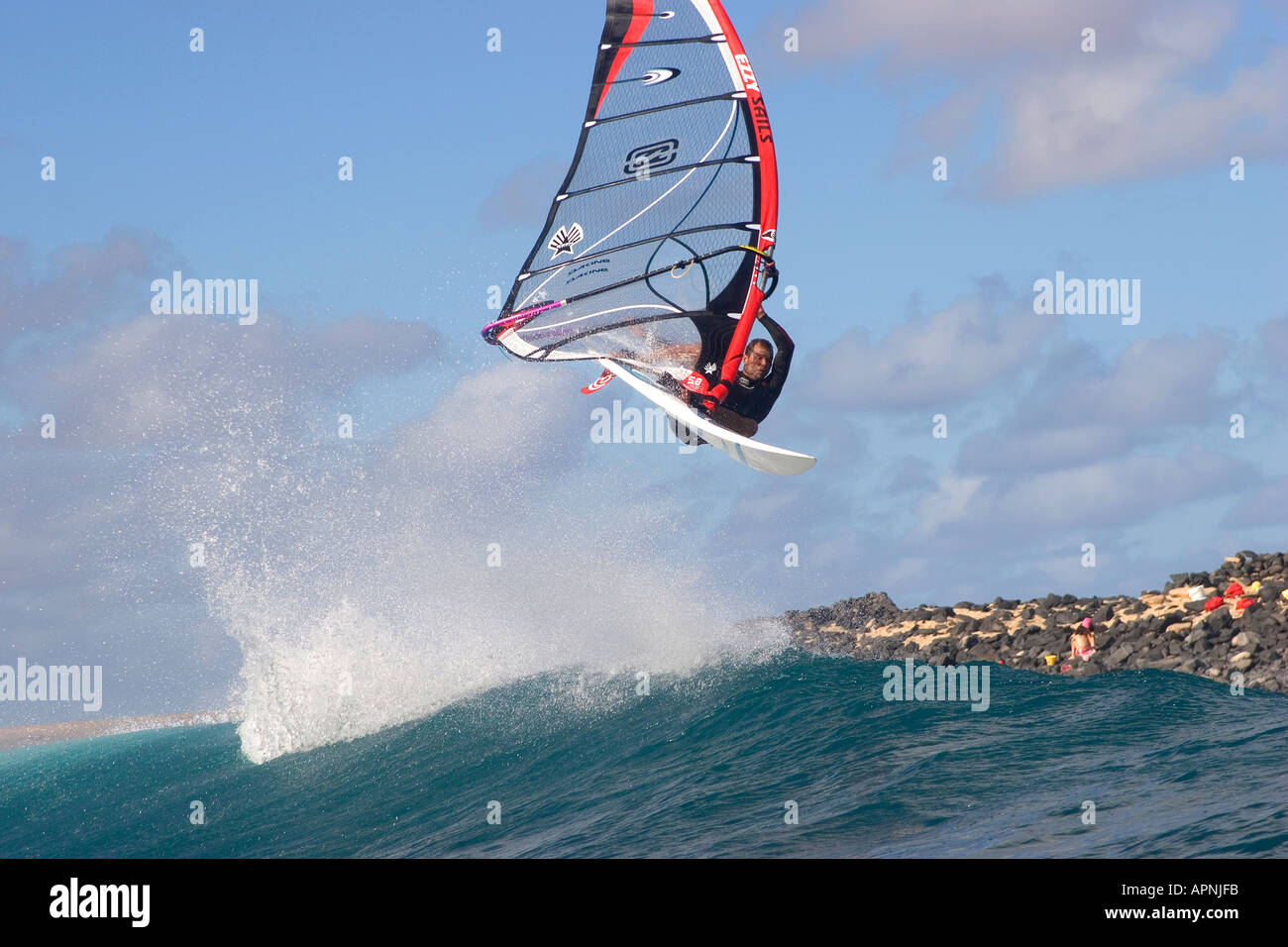 WINDSURFING ACTION JOSH ANGULO Stock Photo - Alamy