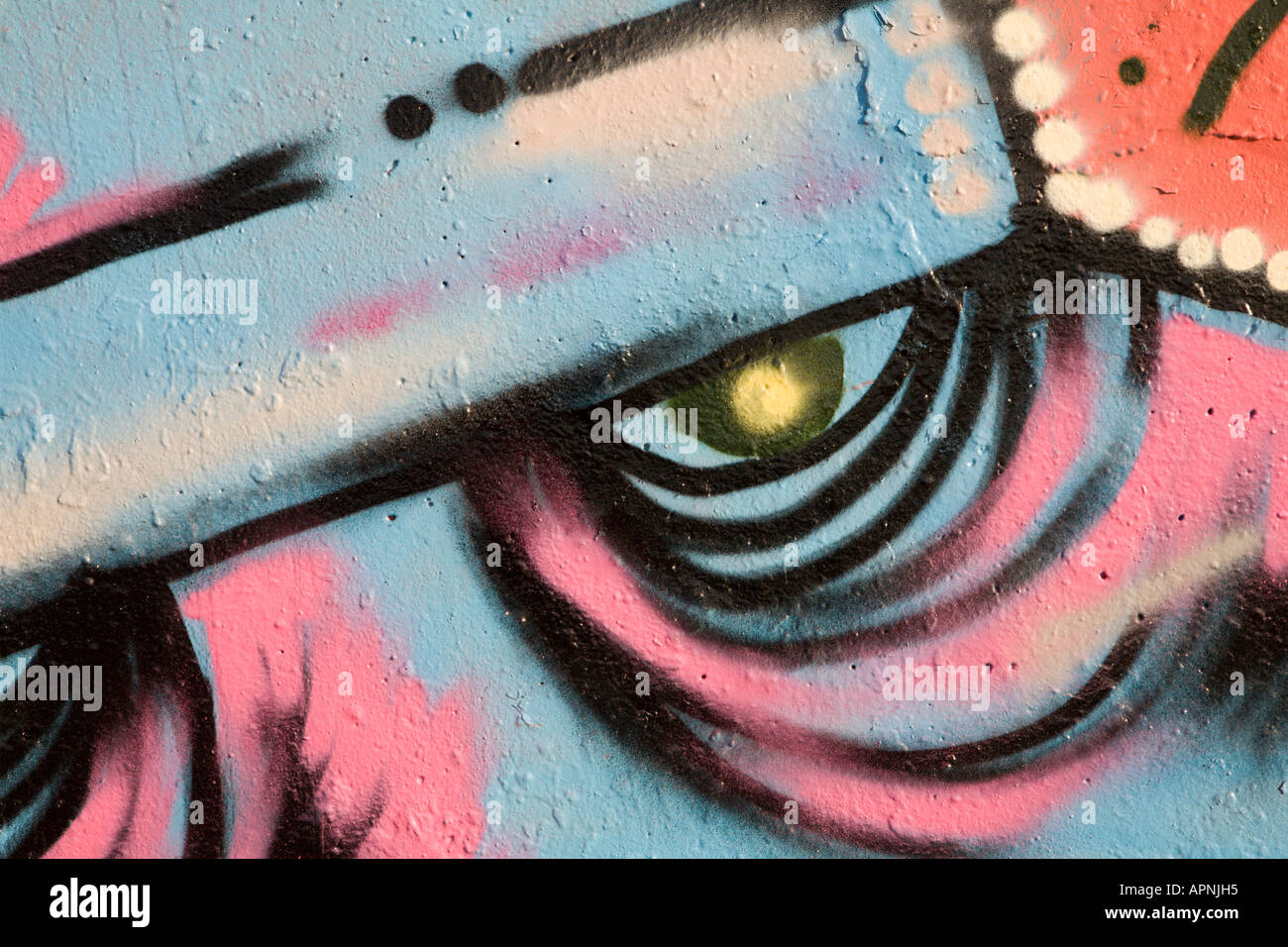 Conceptual graffiti street art backgrounds mural hi-res stock ...