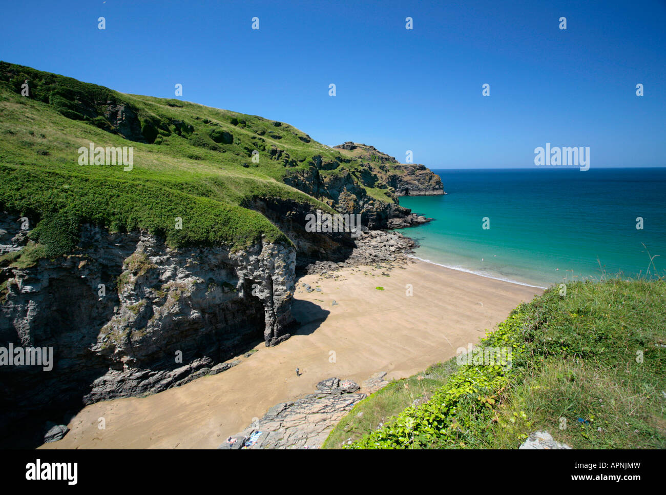 Bossiney Cove, Near Tintagel, North Cornwall Stock Photo - Alamy