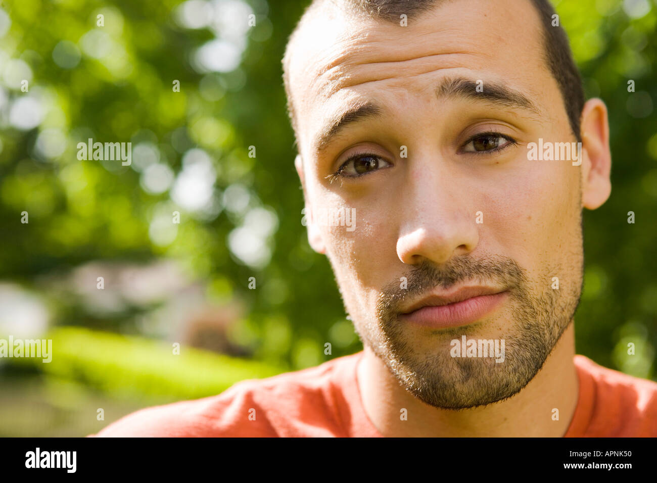 Closeup attractive young man hi-res stock photography and images - Alamy