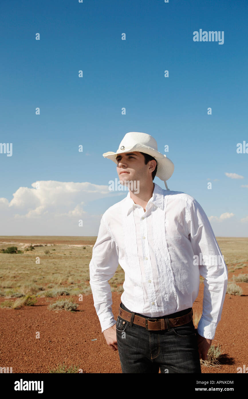 Young man in cowboy attire, Arizona, USA Stock Photo - Alamy