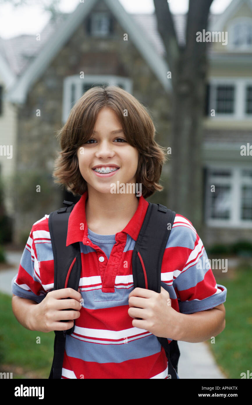 Portrait of schoolboy (12-13 Stock Photo - Alamy
