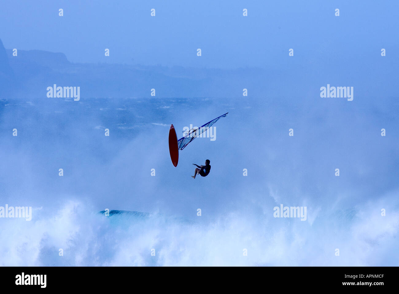LEVI SILVER IN MAUI MID AIR WIPE OUT Stock Photo - Alamy
