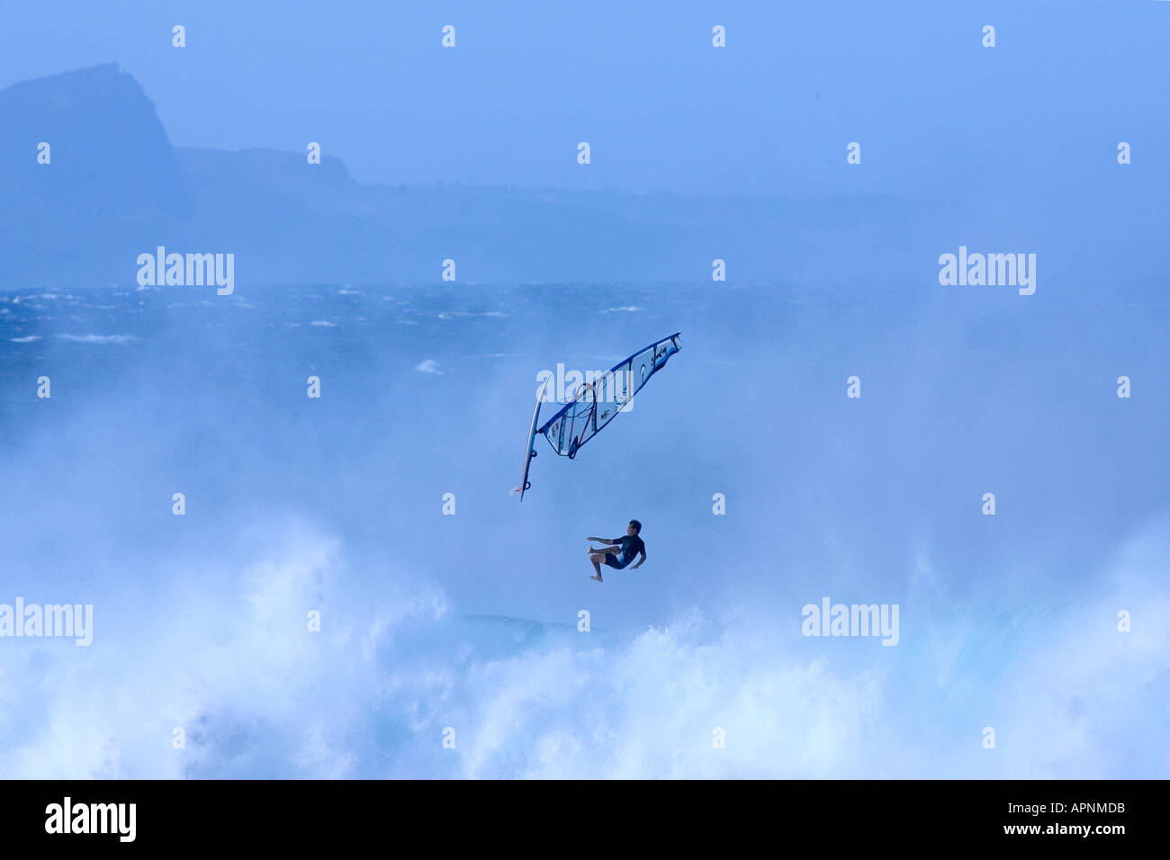 LEVI SILVER IN MAUI MID AIR WIPE OUT Stock Photo - Alamy