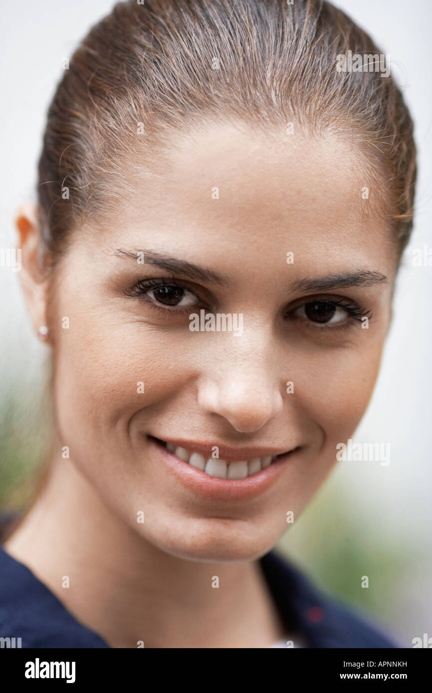 Portrait of Mid Adult Woman Stock Photo - Alamy