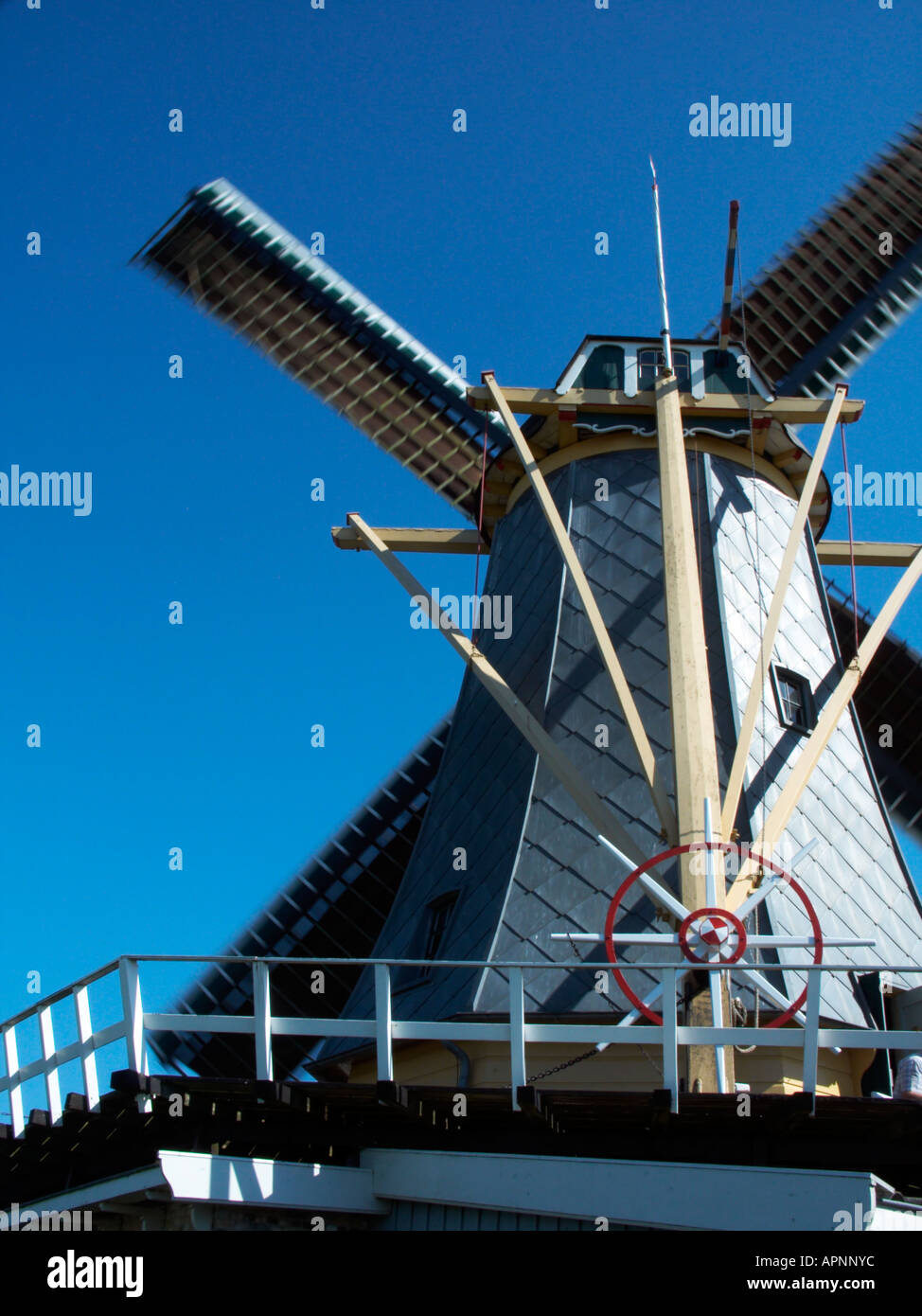 Detail of a Dutch Windmill Stock Photo - Alamy