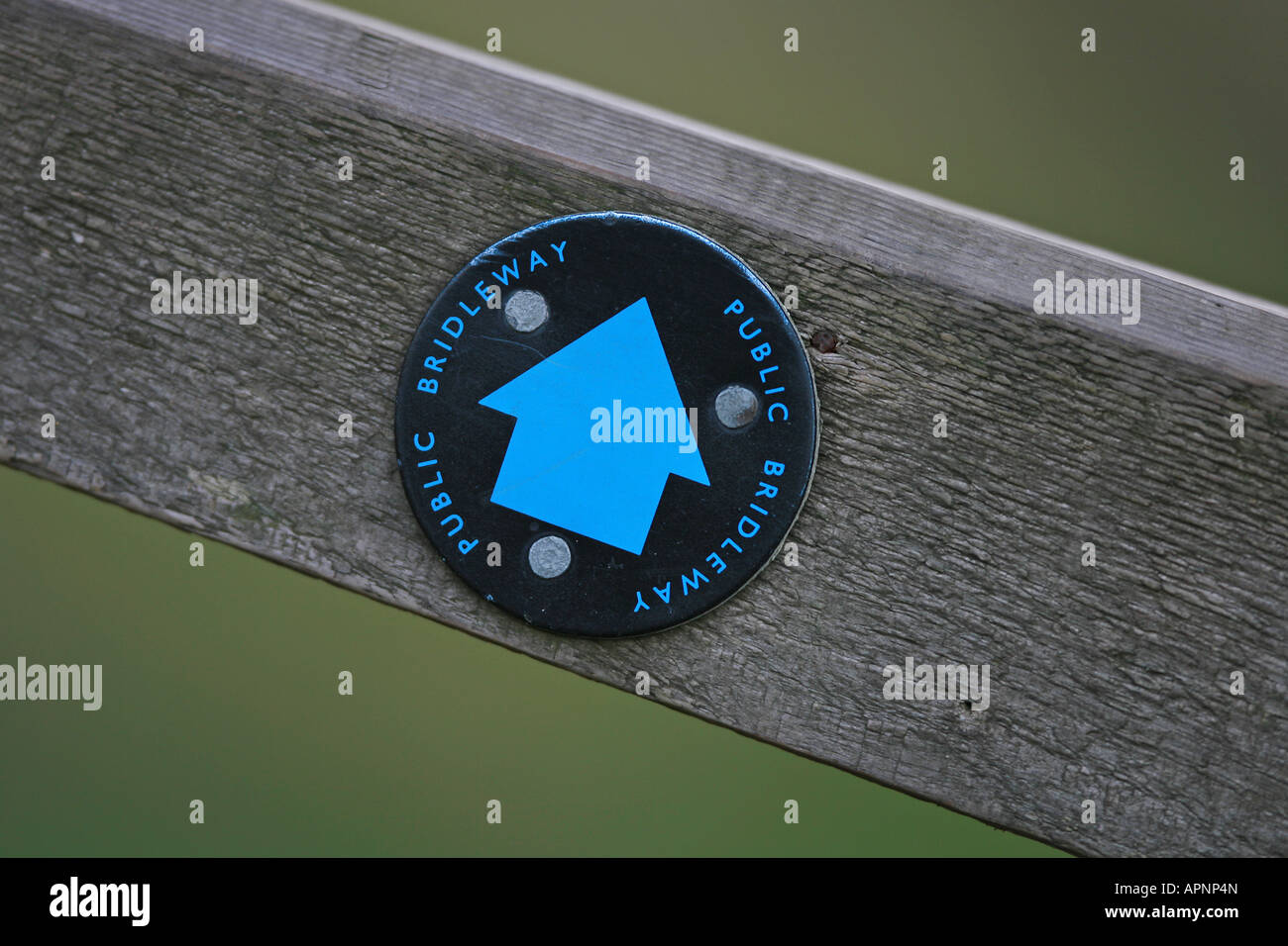 A Public Bridleway Sign Stock Photo - Alamy