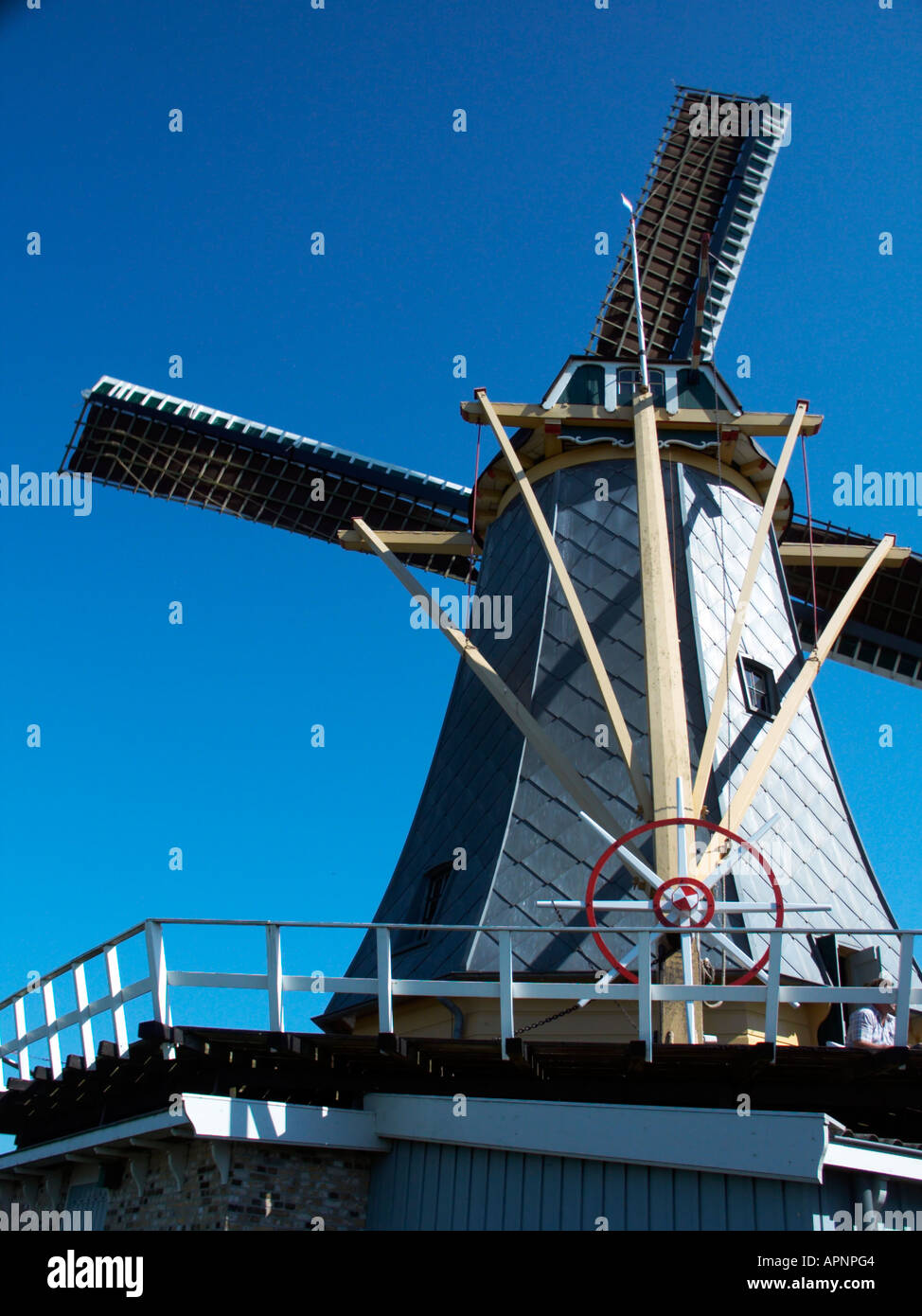 Detail of a Dutch Windmill Stock Photo - Alamy