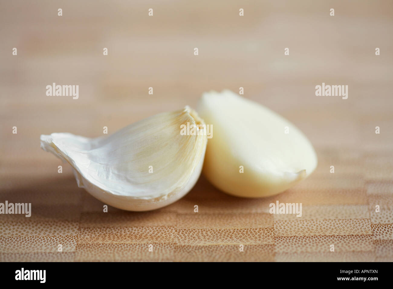 Two garlic gloves Stock Photo - Alamy