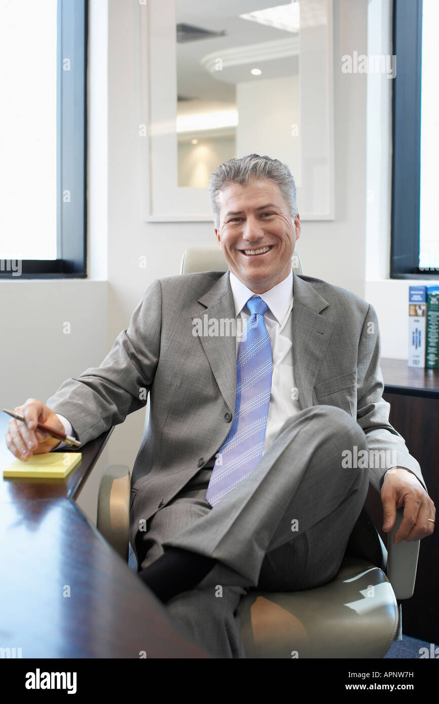 Portrait of male executive Stock Photo - Alamy